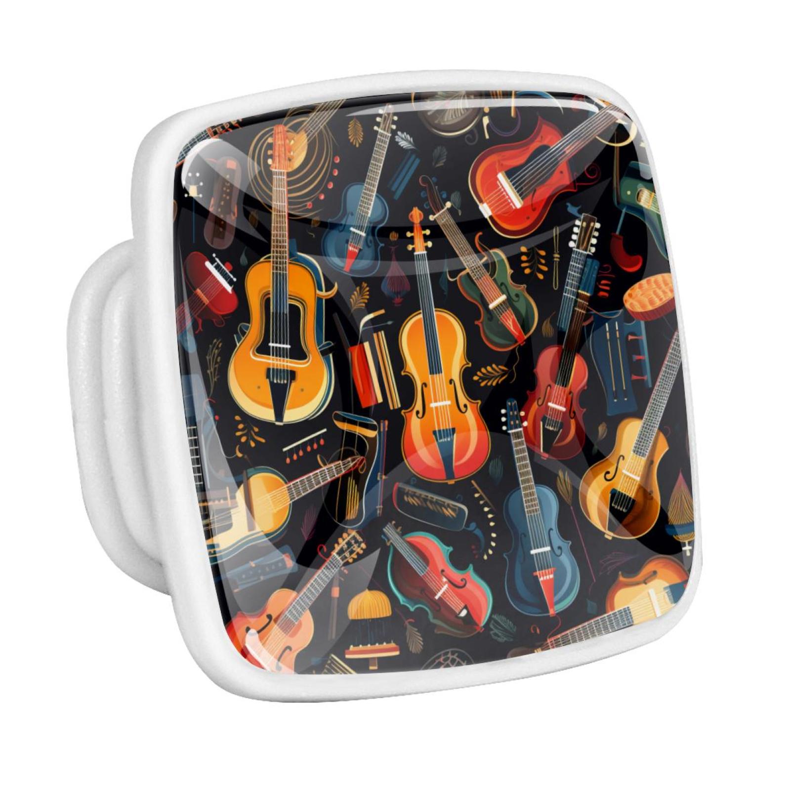 Musical Instrument Music Fluorescent Drawer Pulls with Screws Square 4 ...