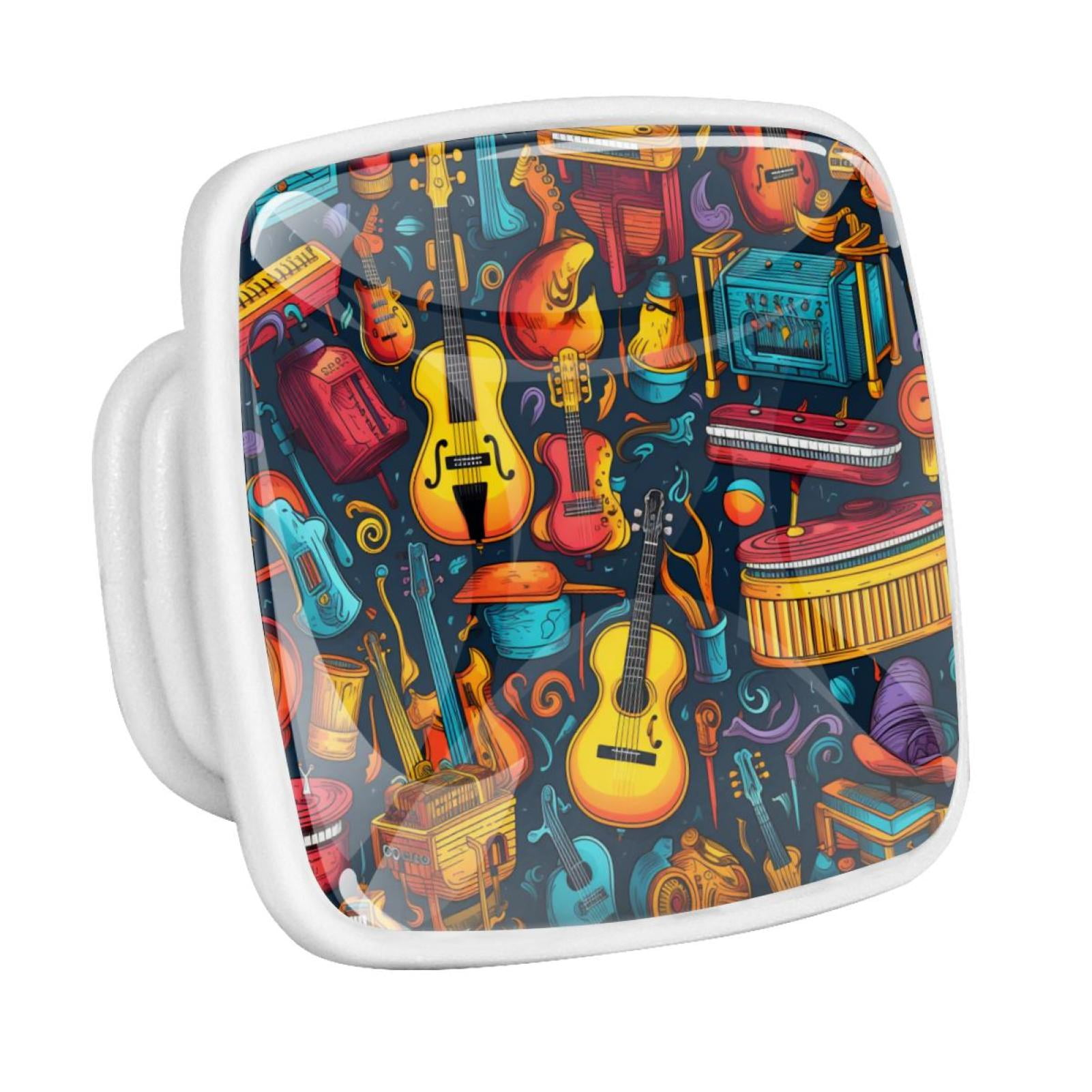 Musical Instrument Music Fluorescent Drawer Pulls with Screws Square 4 ...