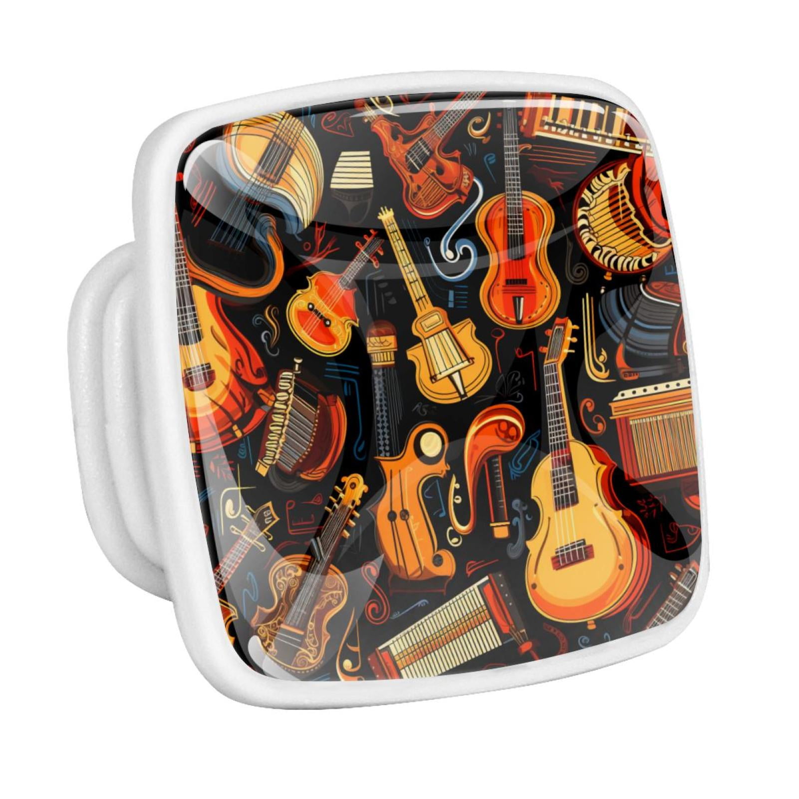 Musical Instrument Music Fluorescent Drawer Pulls with Screws Square 4 ...