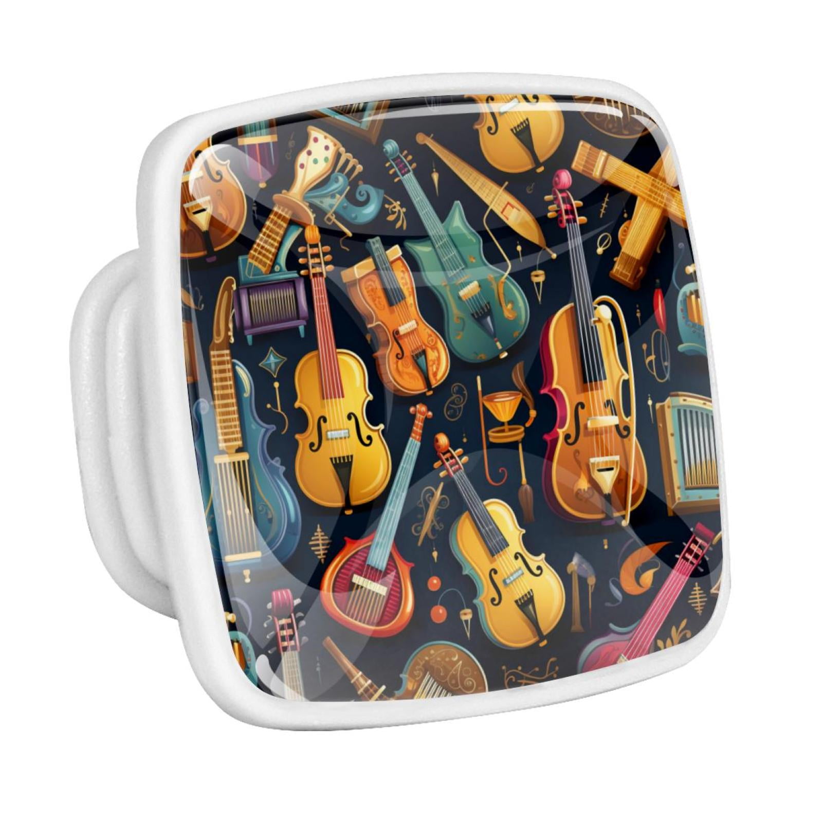 Musical Instrument Music Fluorescent Drawer Pulls with Screws Square 4 ...