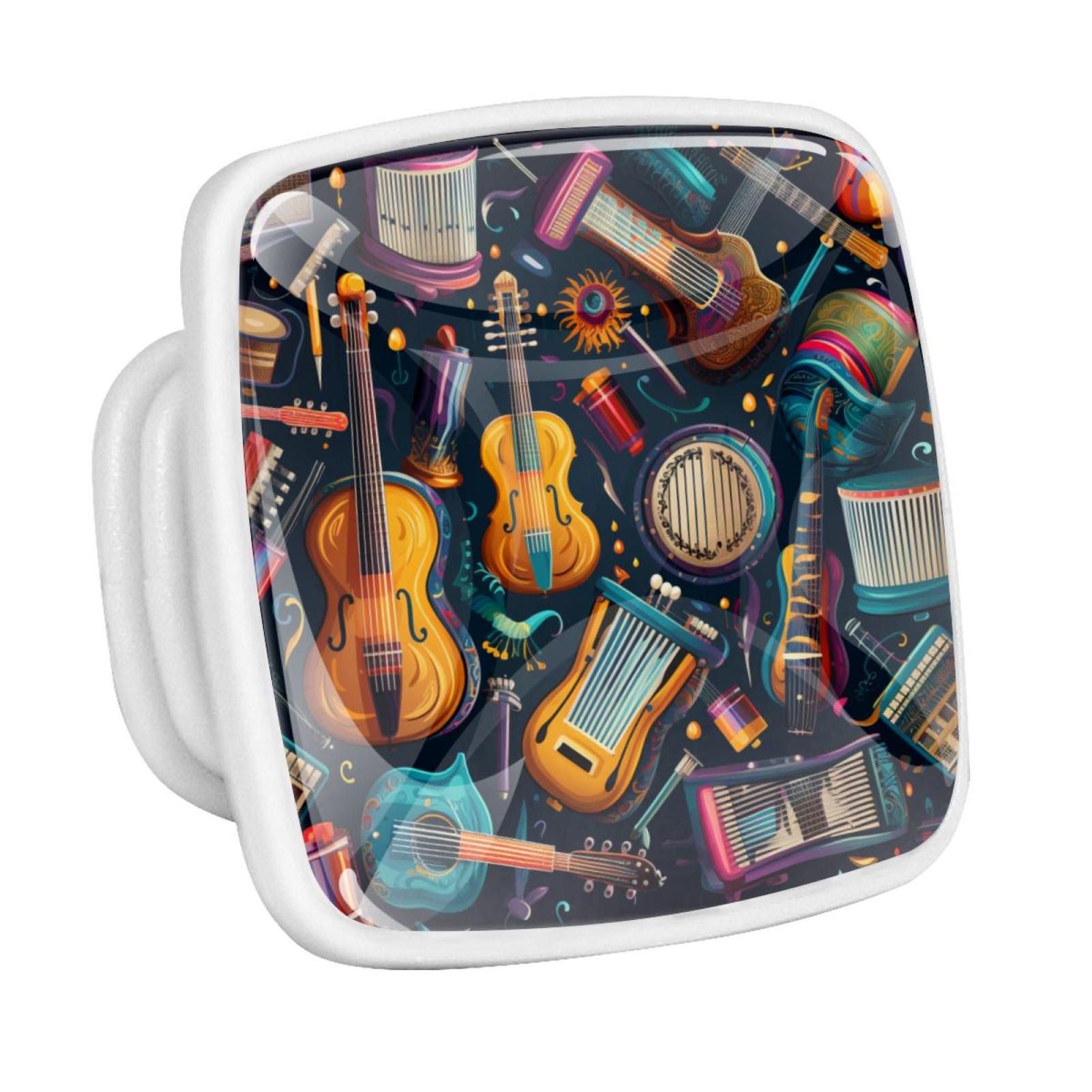 Musical Instrument Music Fluorescent Drawer Pulls with Screws Square 4 ...