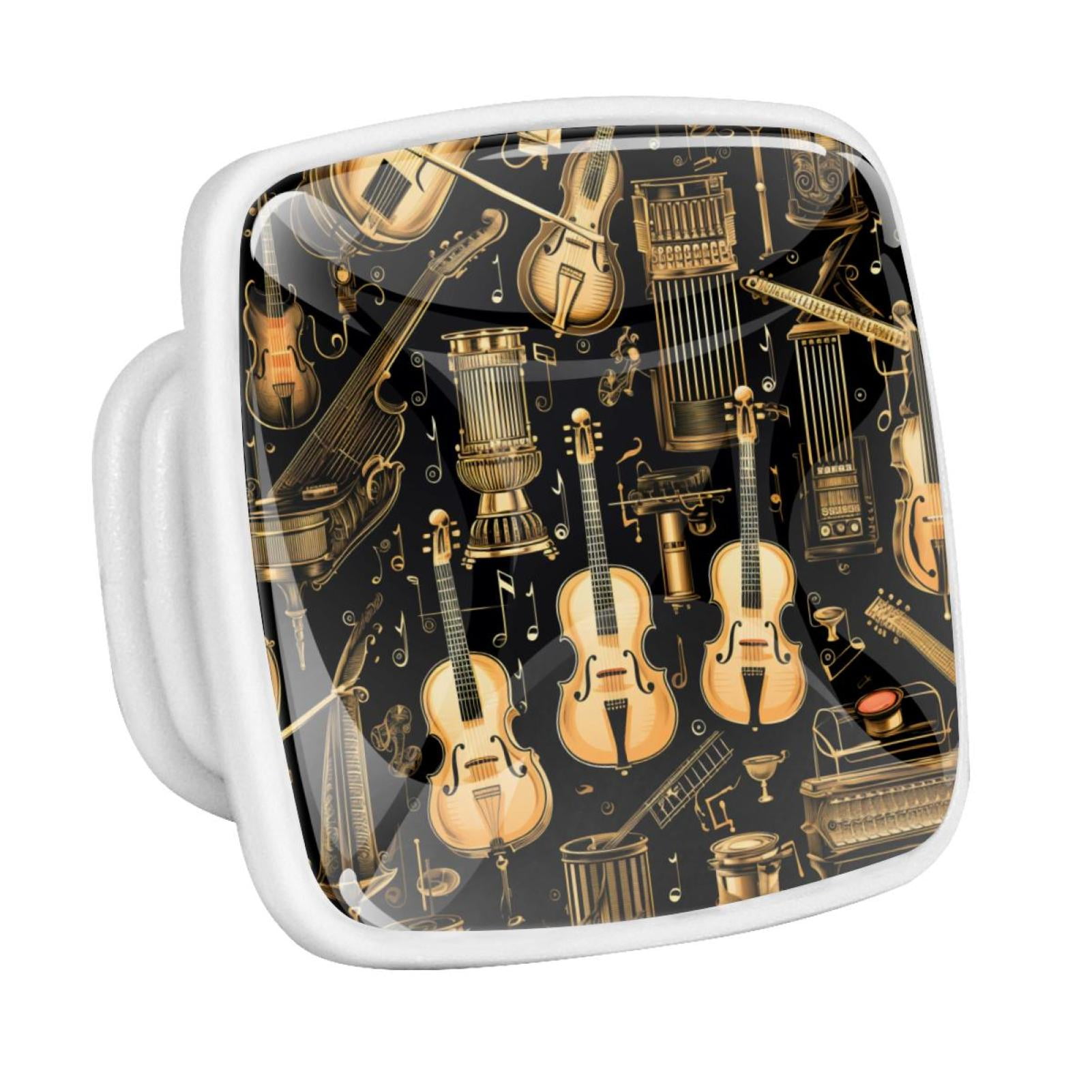 Musical Instrument Music Fluorescent Drawer Pulls with Screws Square 4 ...