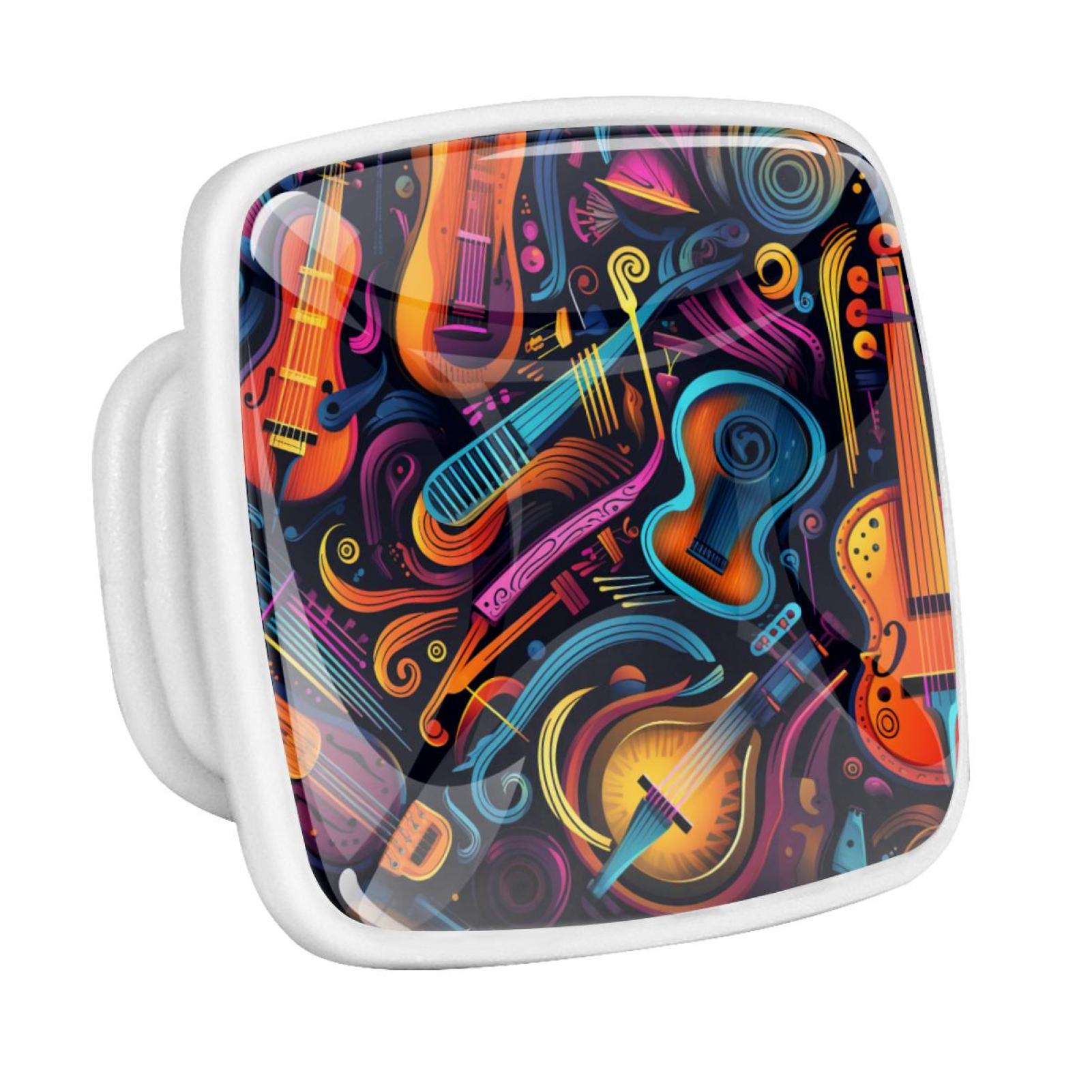 Musical Instrument Music Fluorescent Drawer Pulls with Screws Square 4 ...