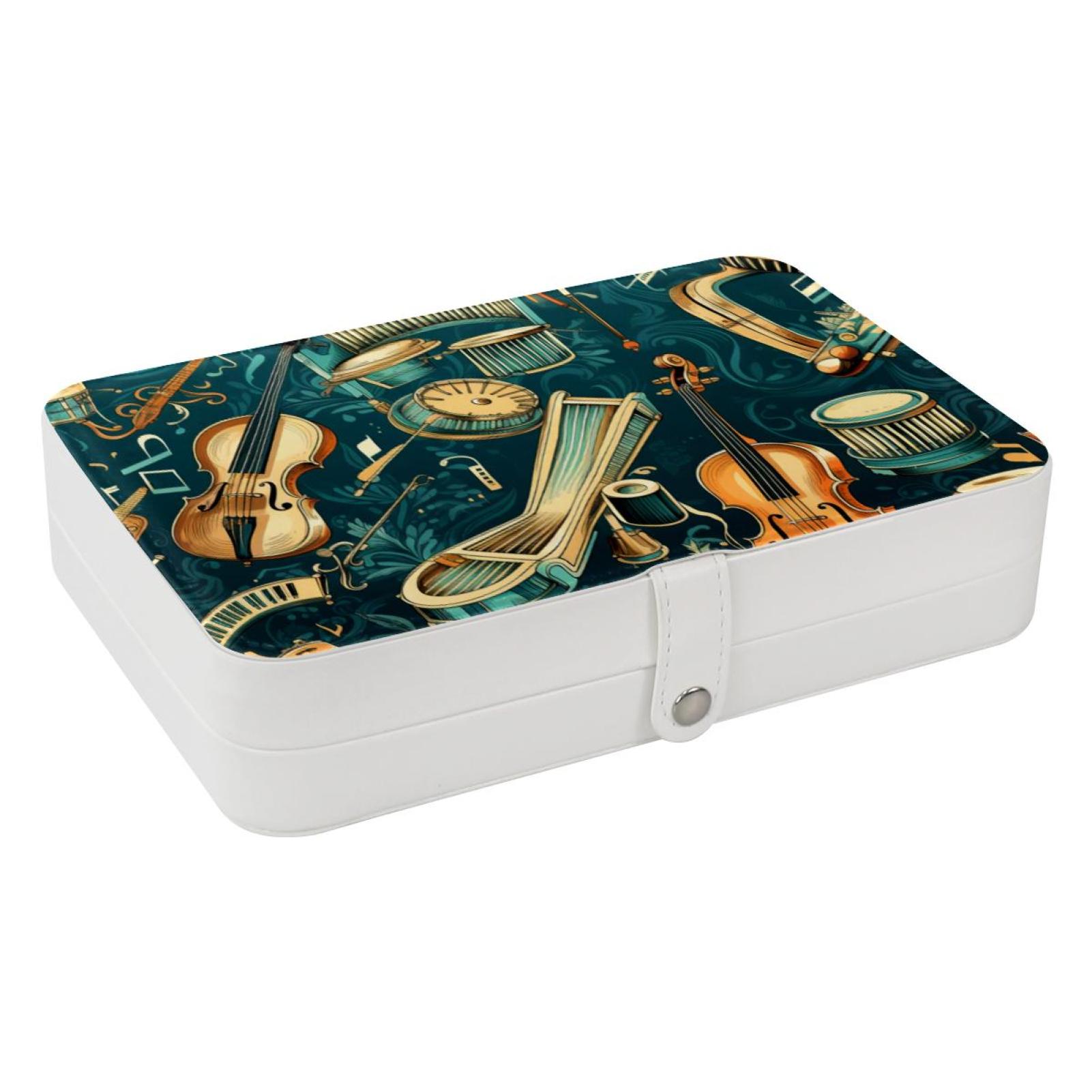 Musical Instrument PU Leather Bracelet Holder Jewelry Organizer Box ...