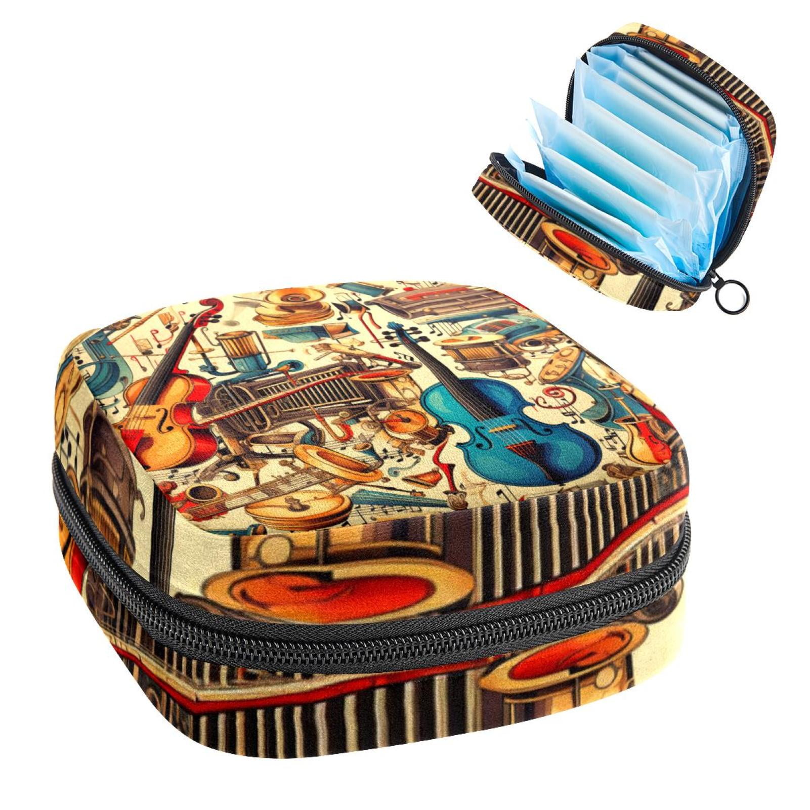 Musical Instrument Pad Bag Small Bag Canvas Pouch with Zipper Small ...