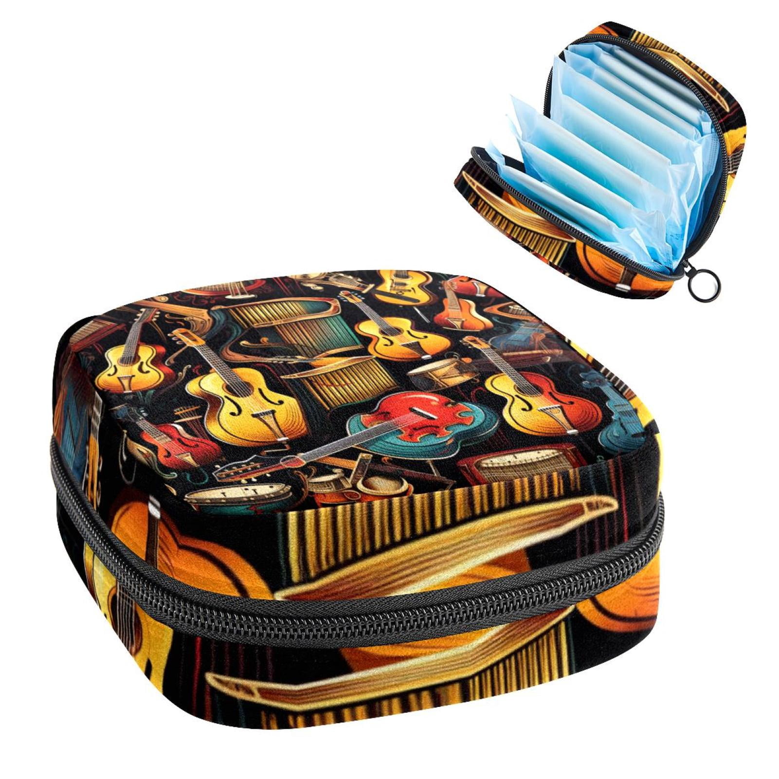 Musical Instrument Small Bag Sanitary Napkin Bag Mini Pouch for Purse ...