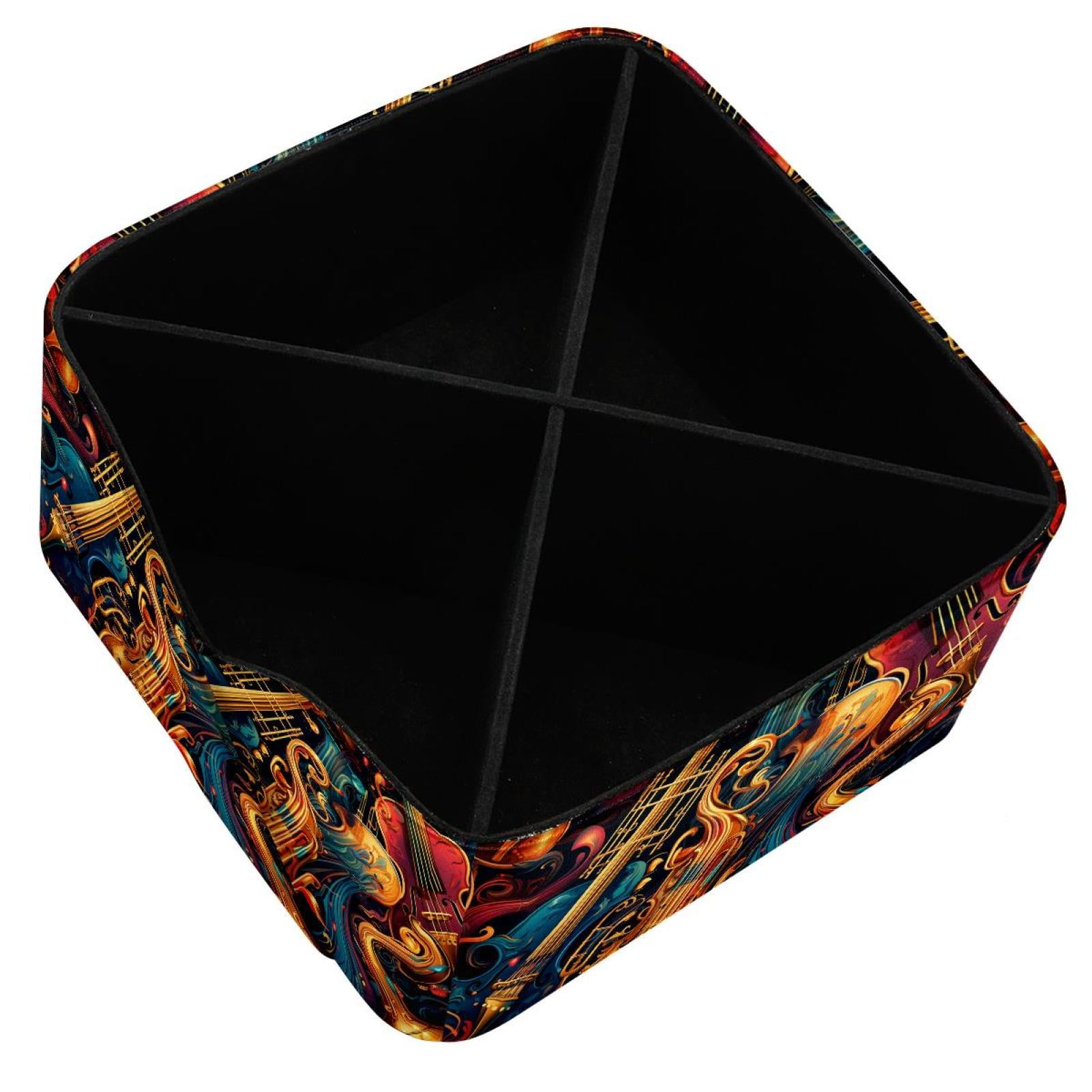 Musical Instrument Square Pencil Organizer Holder Case with 4 ...