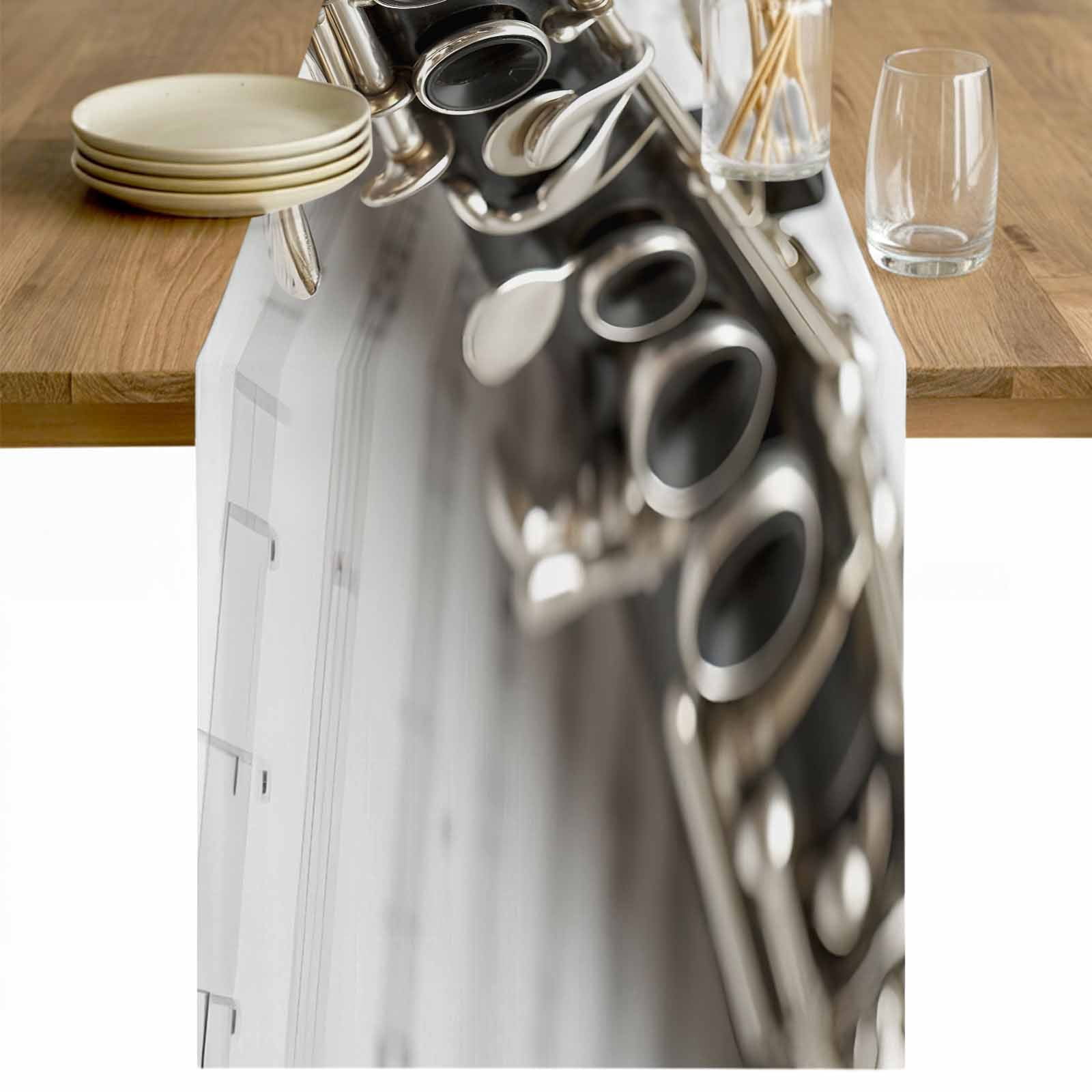 Musical Instrument Table Runner 70 Inches Long Farmhouse Dress Scarves ...