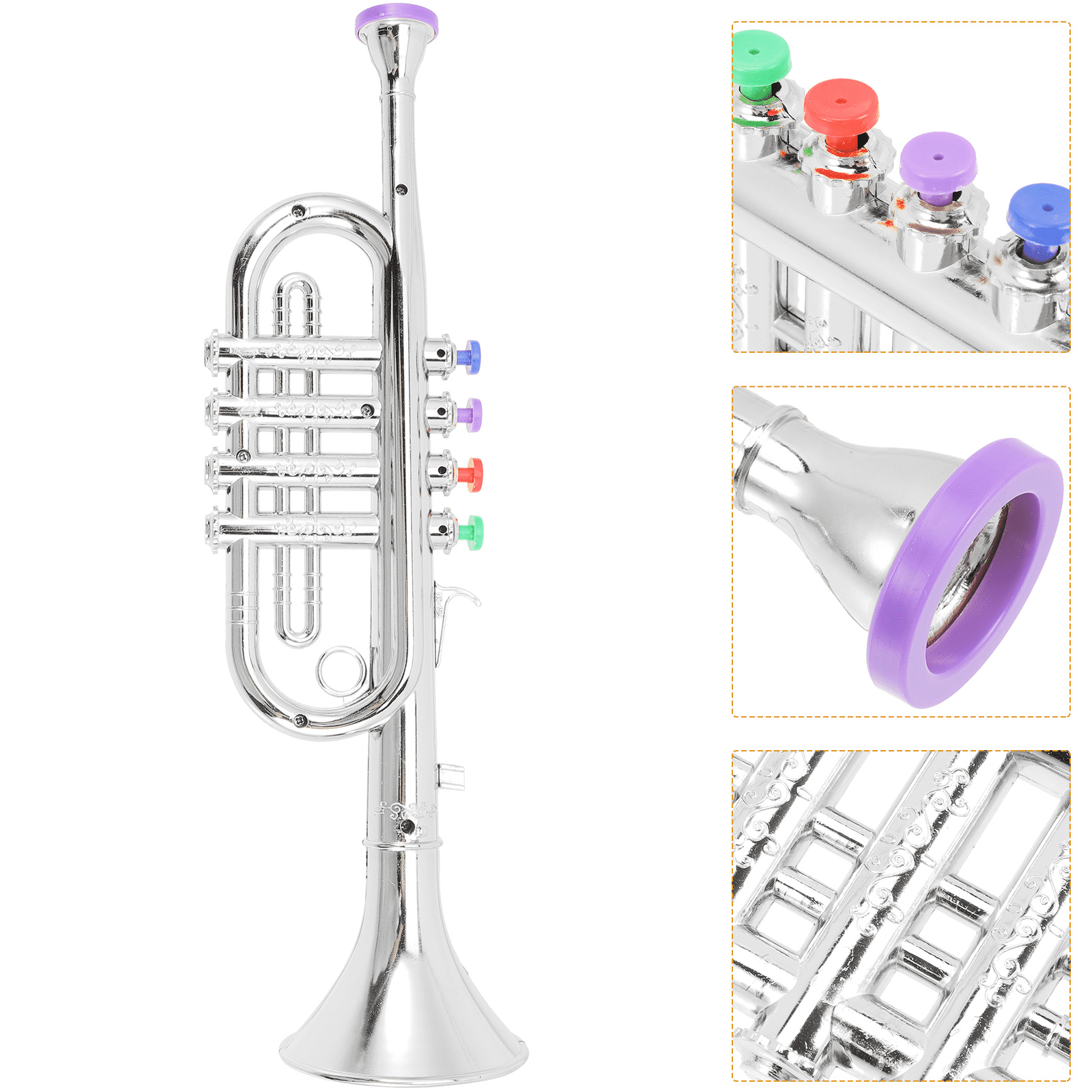 Musical Instrument Trumpet for Children Kids Fake Model Toy Horn ...