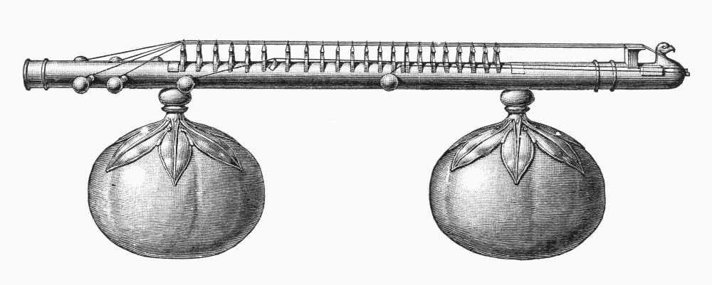 Musical Instrument: Veena. /Na Veena (Or Vina), A Plucked Stringed ...