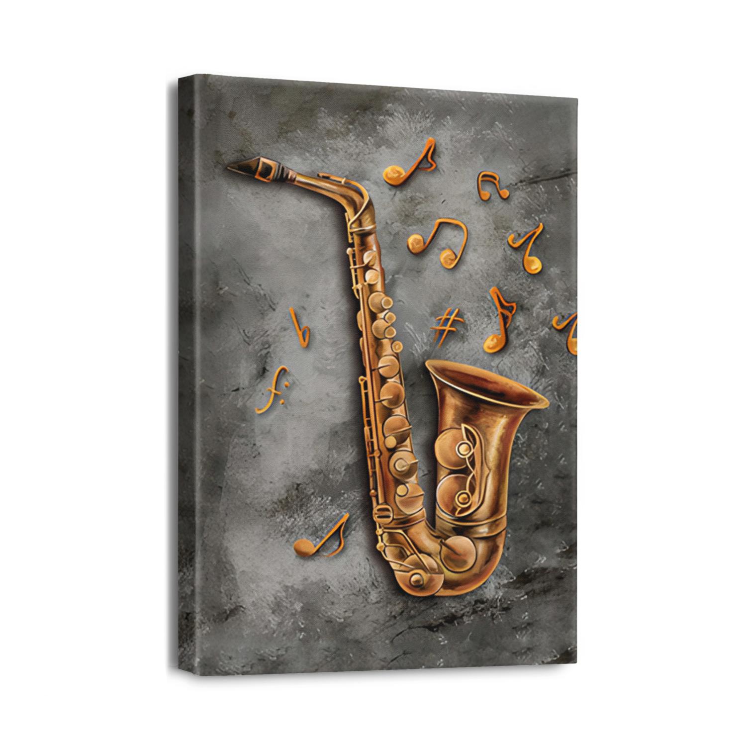 Musical Instrument Wall Decor - Rustic Vintage Guitar Canvas Print ...