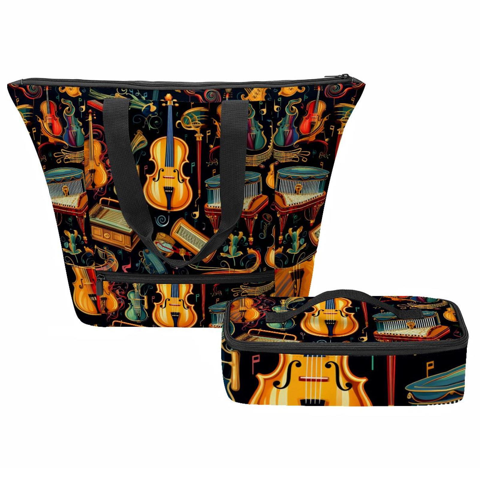 Musical Instrument Water Repellent Crossbody Bags with 900D Encrypted ...