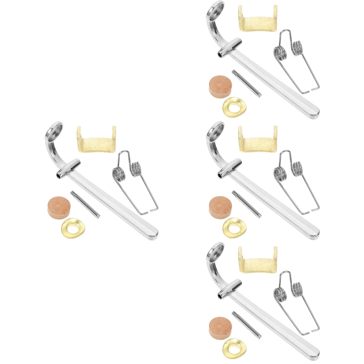 Musical Instruments 4 Sets Trombone Drain Valves Fittings Cork Pads ...