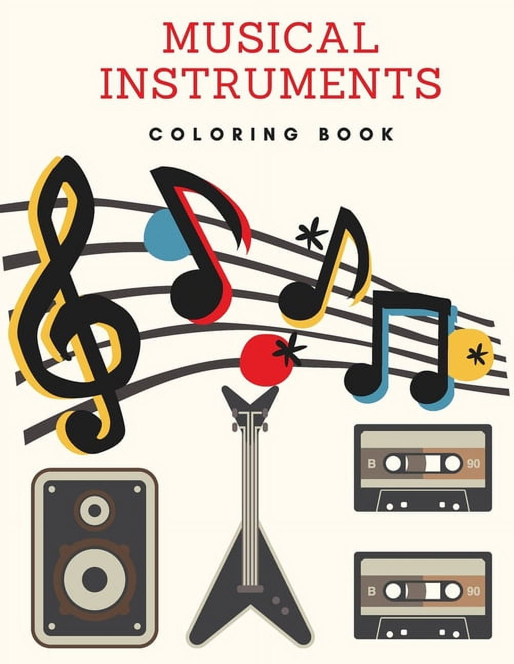 Musical Instruments Coloring Book: Music Coloring Book - Walmart.com