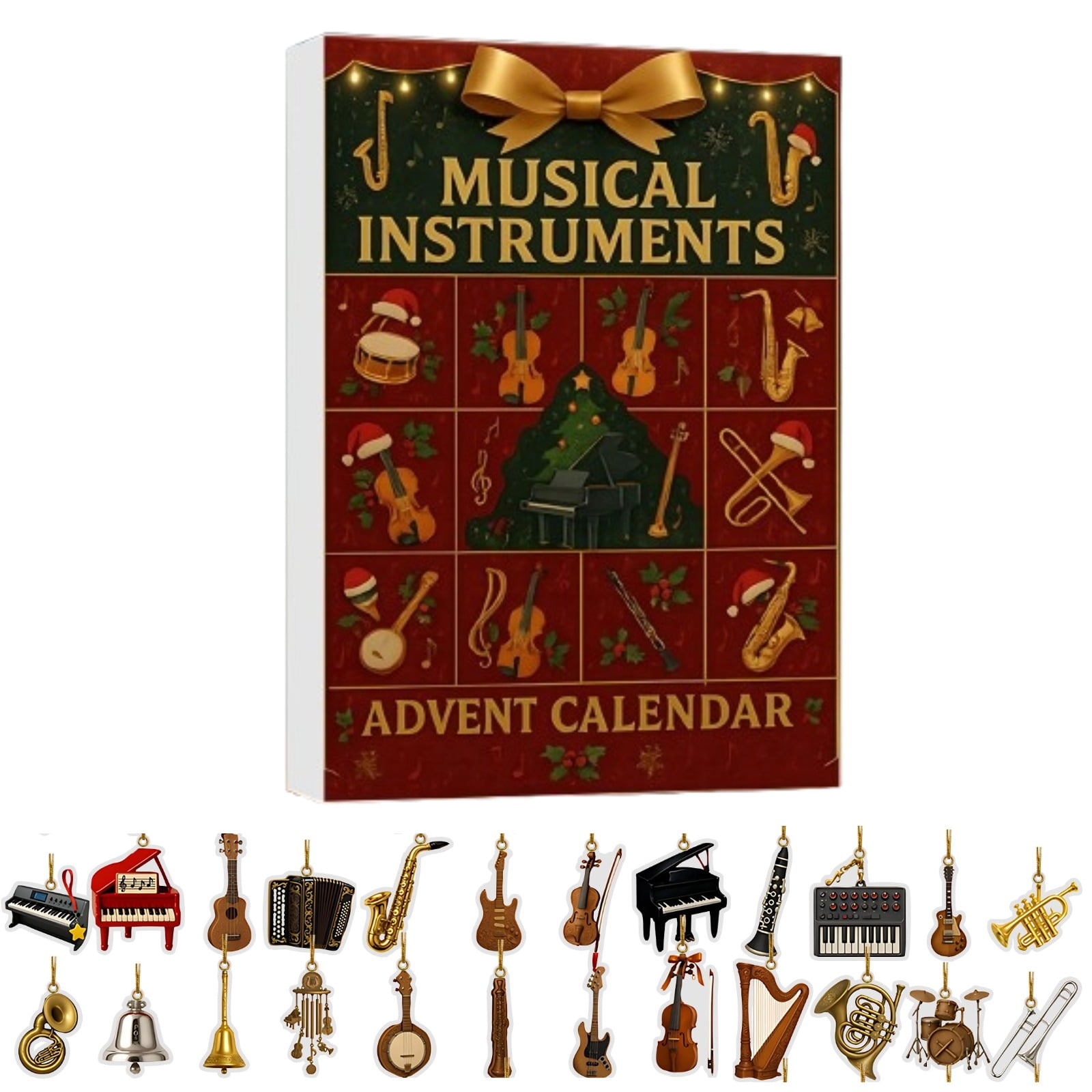 Musical Instruments Inspired Advent Calendar 2025, 24 Collectible Mini ...