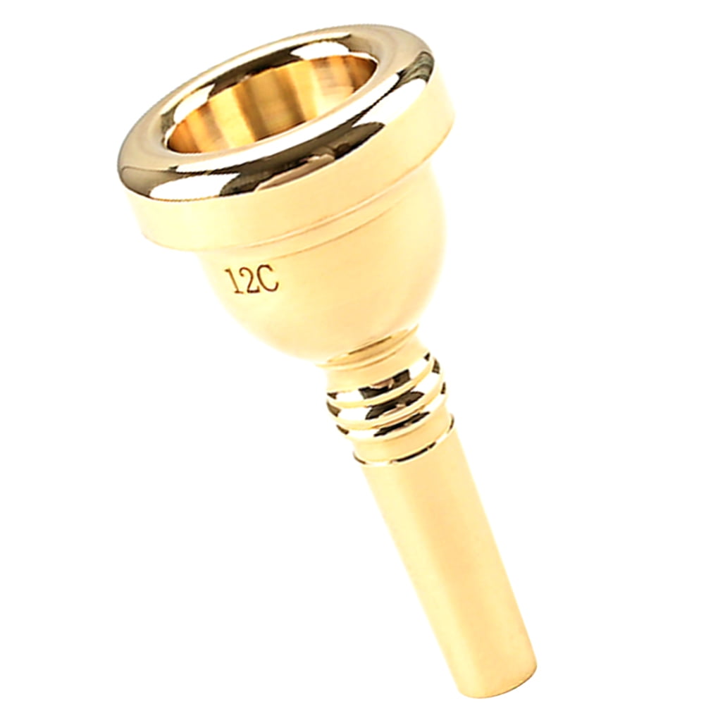 Golden Trumpet Mouthpiece for Playing Use Made of Metal with Smooth ...