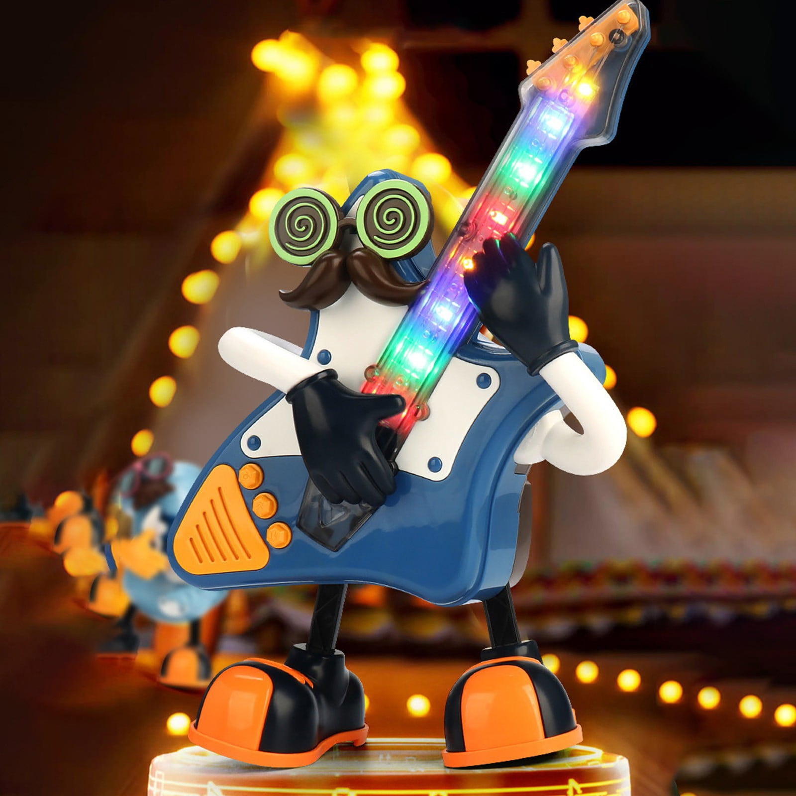 Musical Light-Up Dancing Robot Toy - Rocking Saxophone & Guitar Playing ...