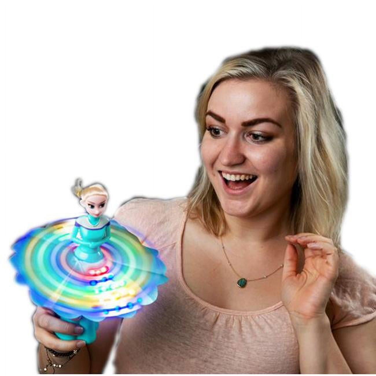 Musical Light Up Flashing Frozen Ice Princess Spinning Wand - Walmart.com
