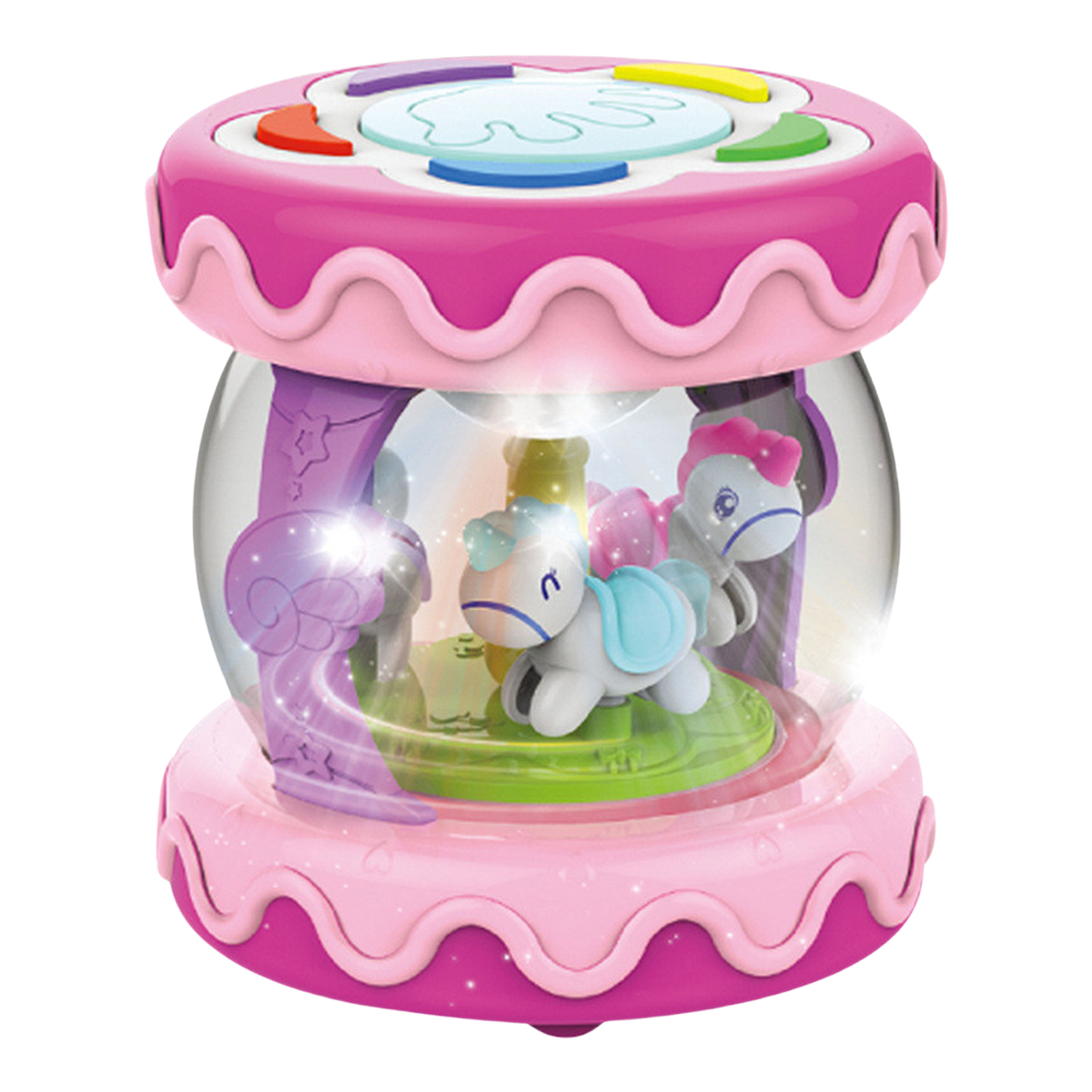 Musical Light Up Rotating Toys | Carousel Rotating Crawling Learning ...