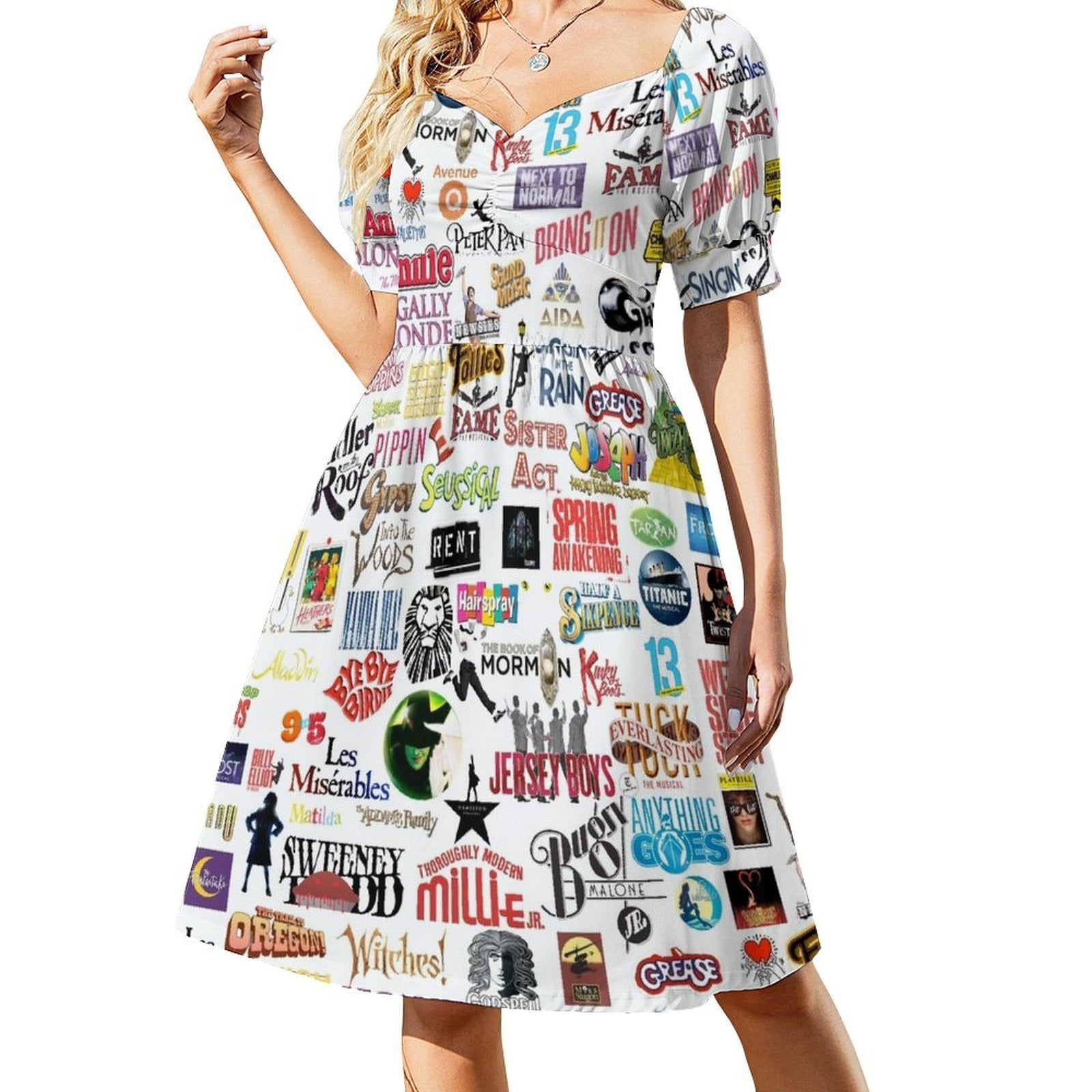 Musical Logos Sleeveless Dress women's summer dress 2024 dresses for ...