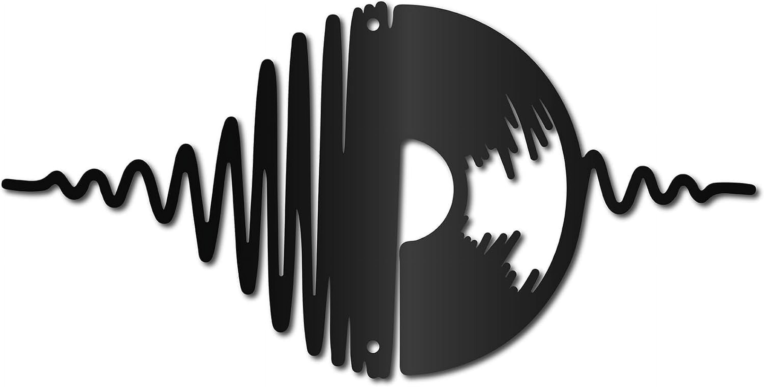 Musical Metal Wall Decor Iron Wall Art Black Note Hollow Sculpture Wall ...