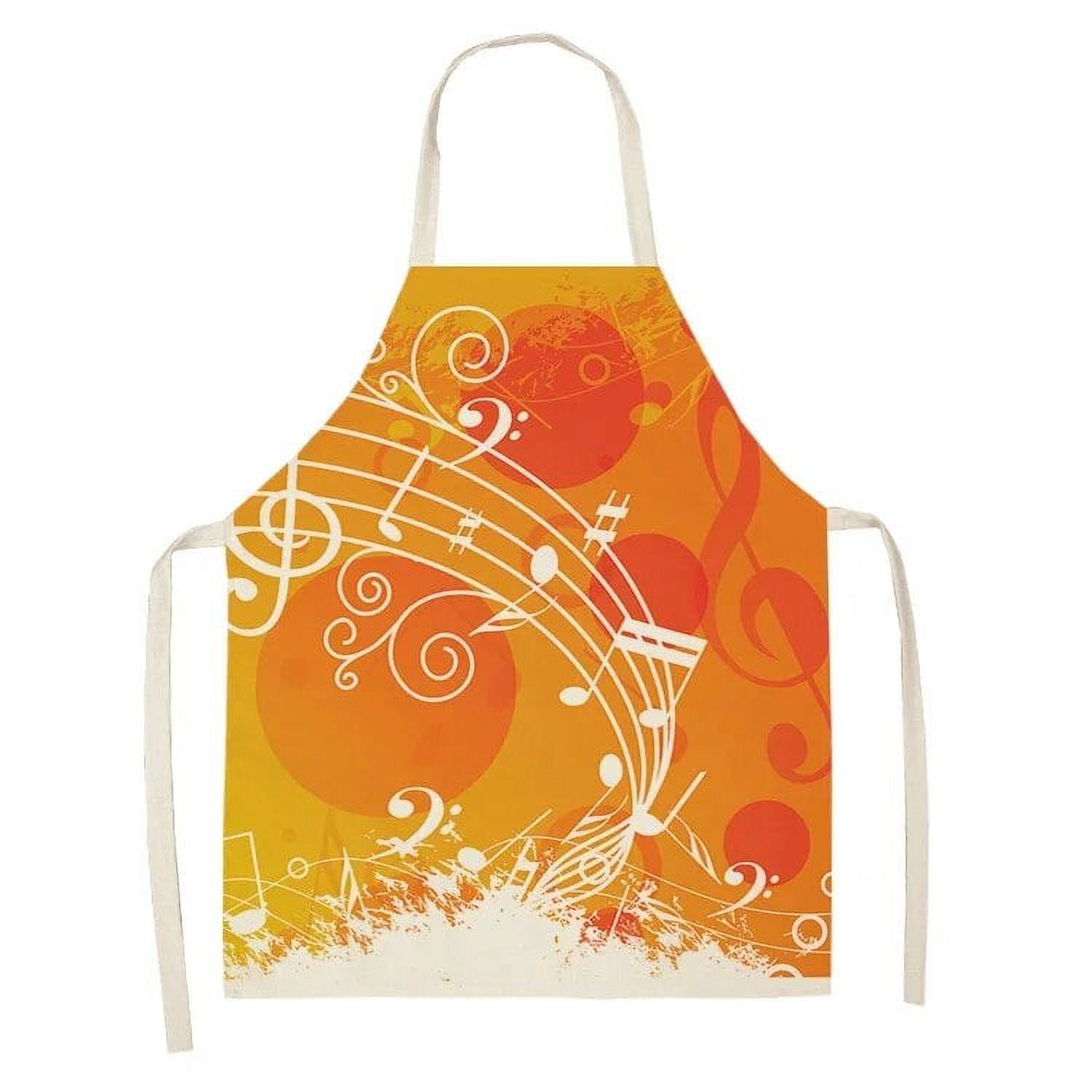 Musical Note Apron Female Chef Color Apron Cooking Accessories Custom ...