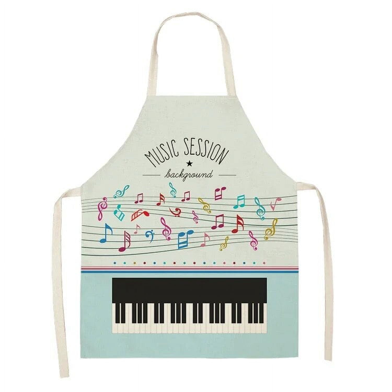 Musical Note Apron Female Chef Color Apron Cooking Accessories Custom ...