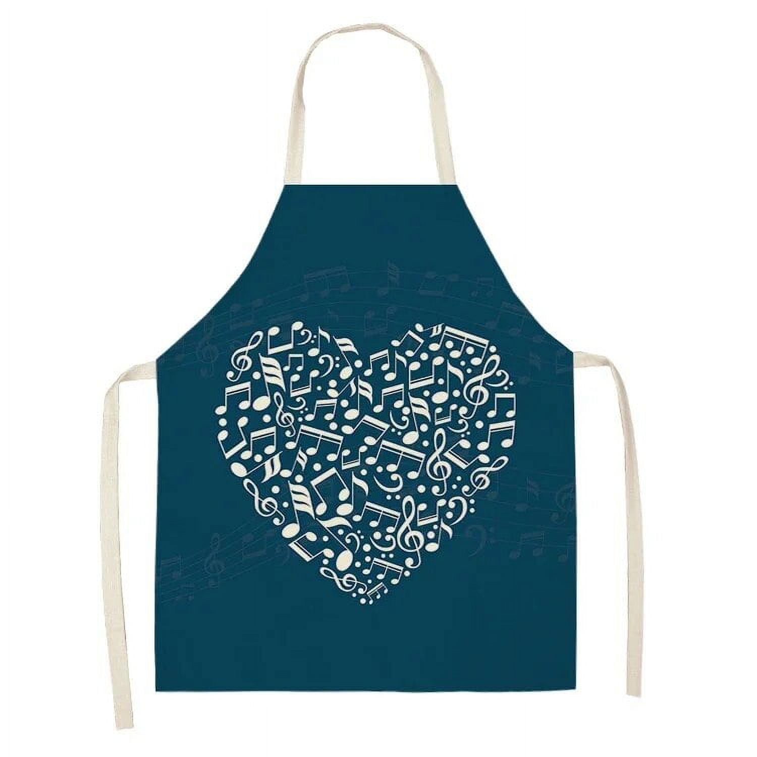 Musical Note Apron Female Chef Color Apron Cooking Accessories Custom ...