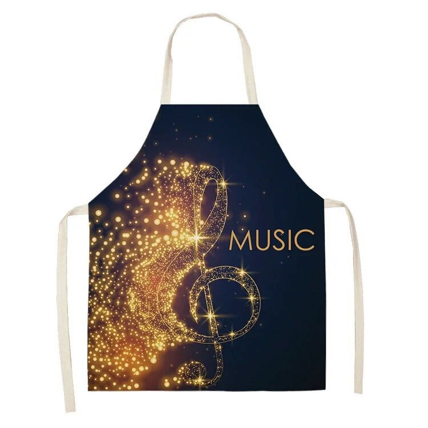 Musical Note Apron Female Chef Color Apron Cooking Accessories Custom ...