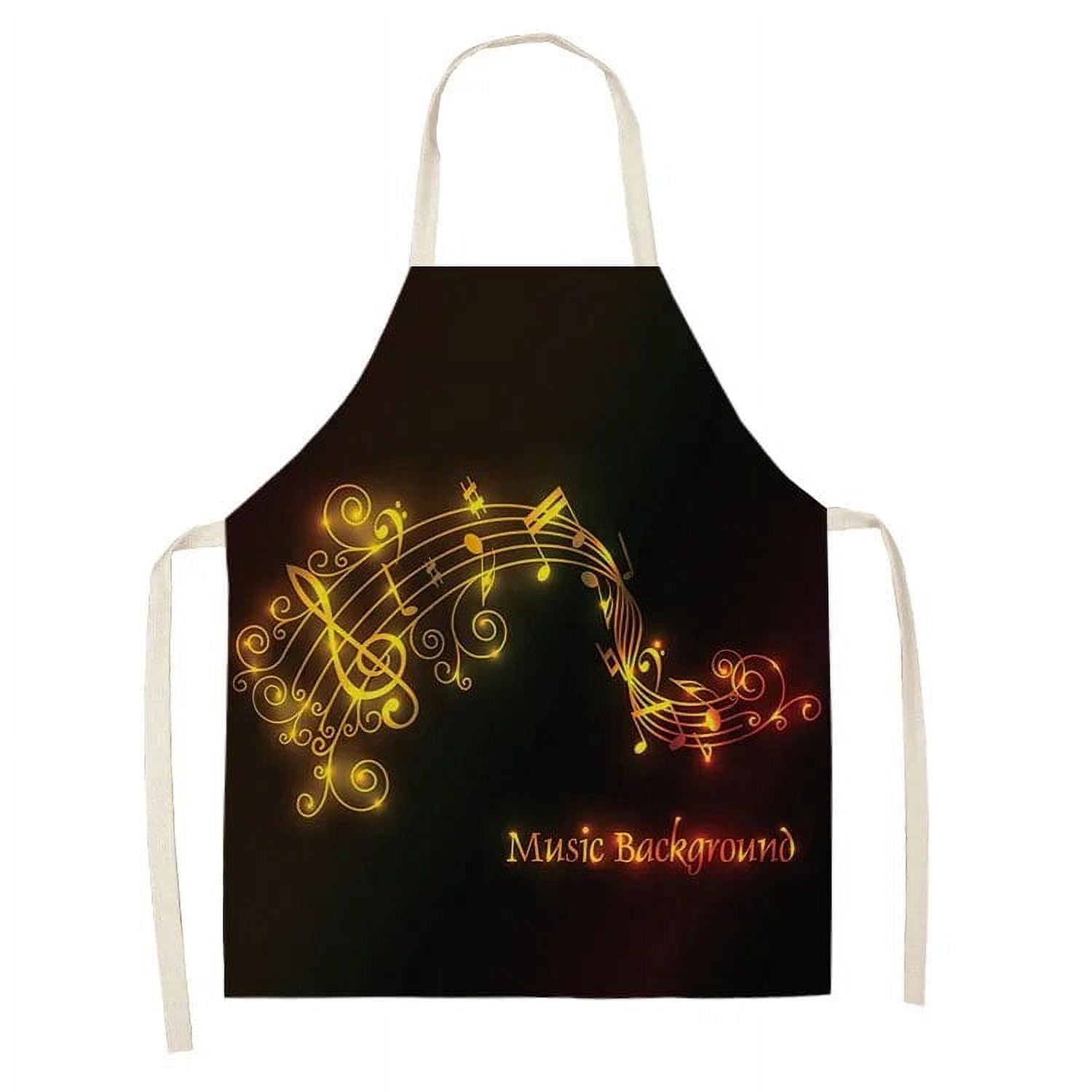 Musical Note Apron Female Chef Color Apron Cooking Accessories Custom ...