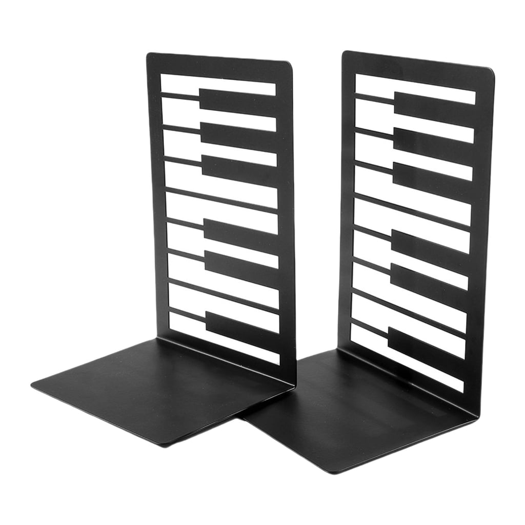 Musical Note Bookends Heavy Duty Book End Book Stopper Slip Resistant ...