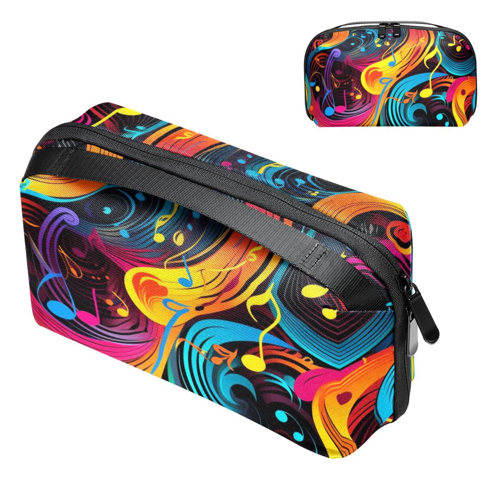 Musical Note Digital Organizer Bag with Waterproof Oxford Cloth, 5.9x9 ...