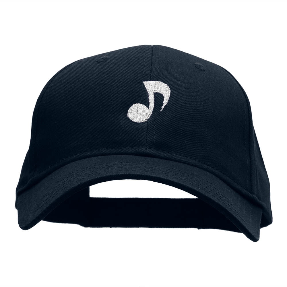 Musical Note Embroidered Low Profile Cap - Navy OSFM - Walmart.com