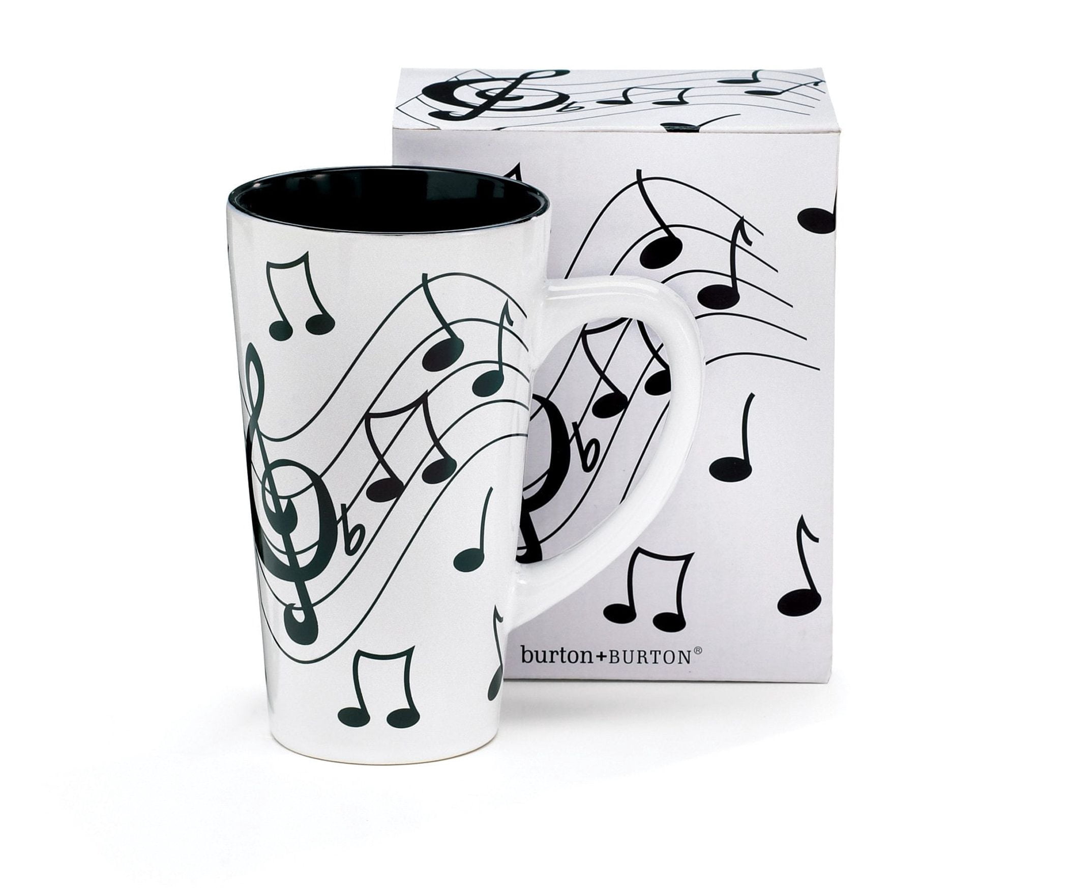 burton+BURTON Musical Note Jazz Ceramic Coffee/Tea Mug Treble Clef - 16 ...