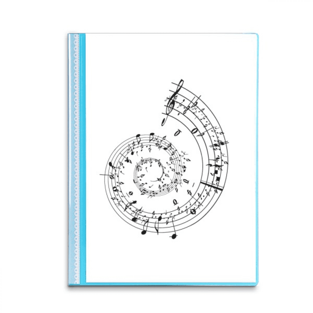 Musical Note Music Score Art Deco Fashion Book Sheet Protectors ...