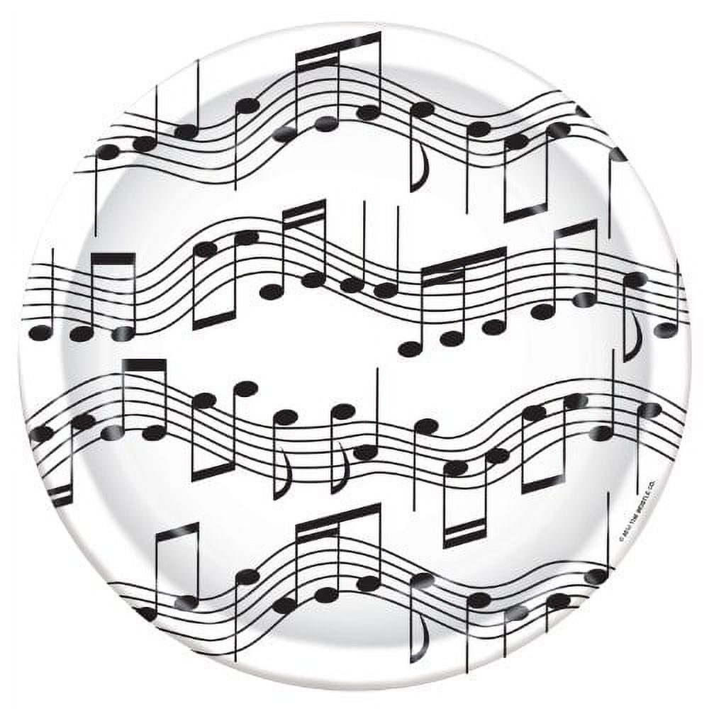 Musical Note Plates (8/Pkg) - Walmart.com