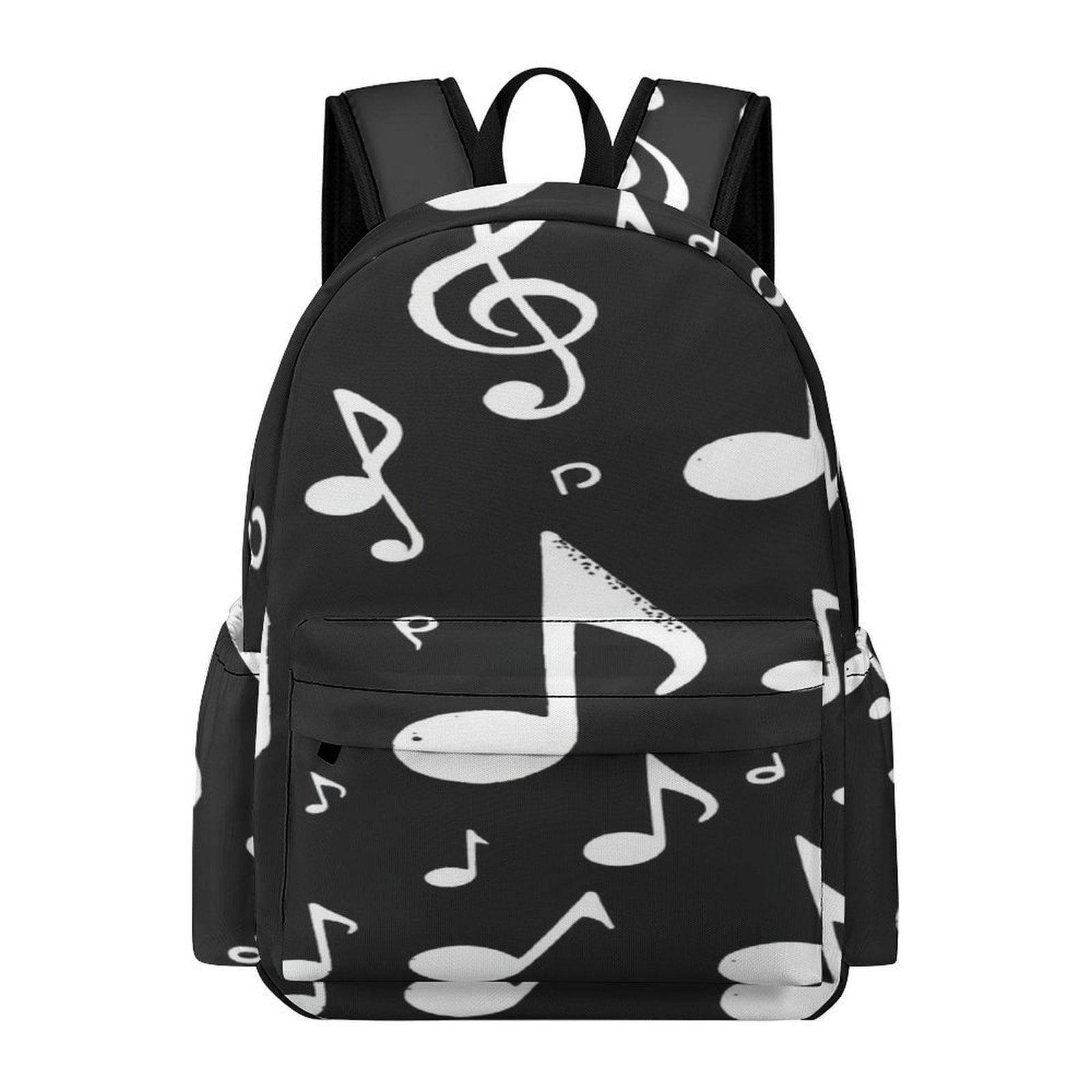 Musical Notes Background Book Bag Men Backpack For Teen Large Capacity ...