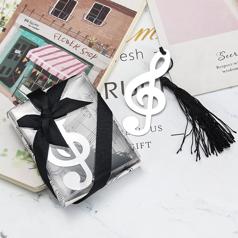 Musical Notes Bookmarks With Elegant Silk Tassel Music Metal Bookmarks ...