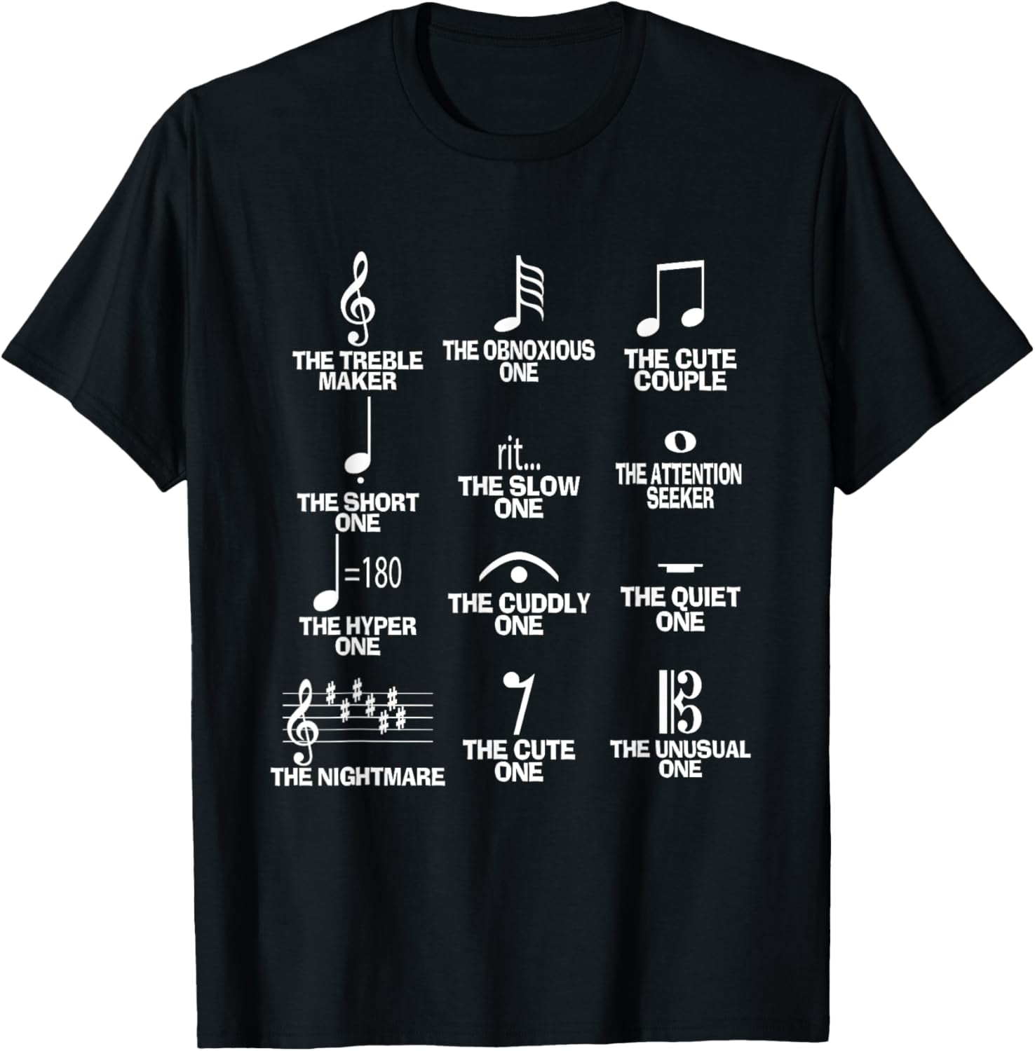 Musical Notes Symbol Definition Humor Funny Christmas Gift Short Sleeve ...