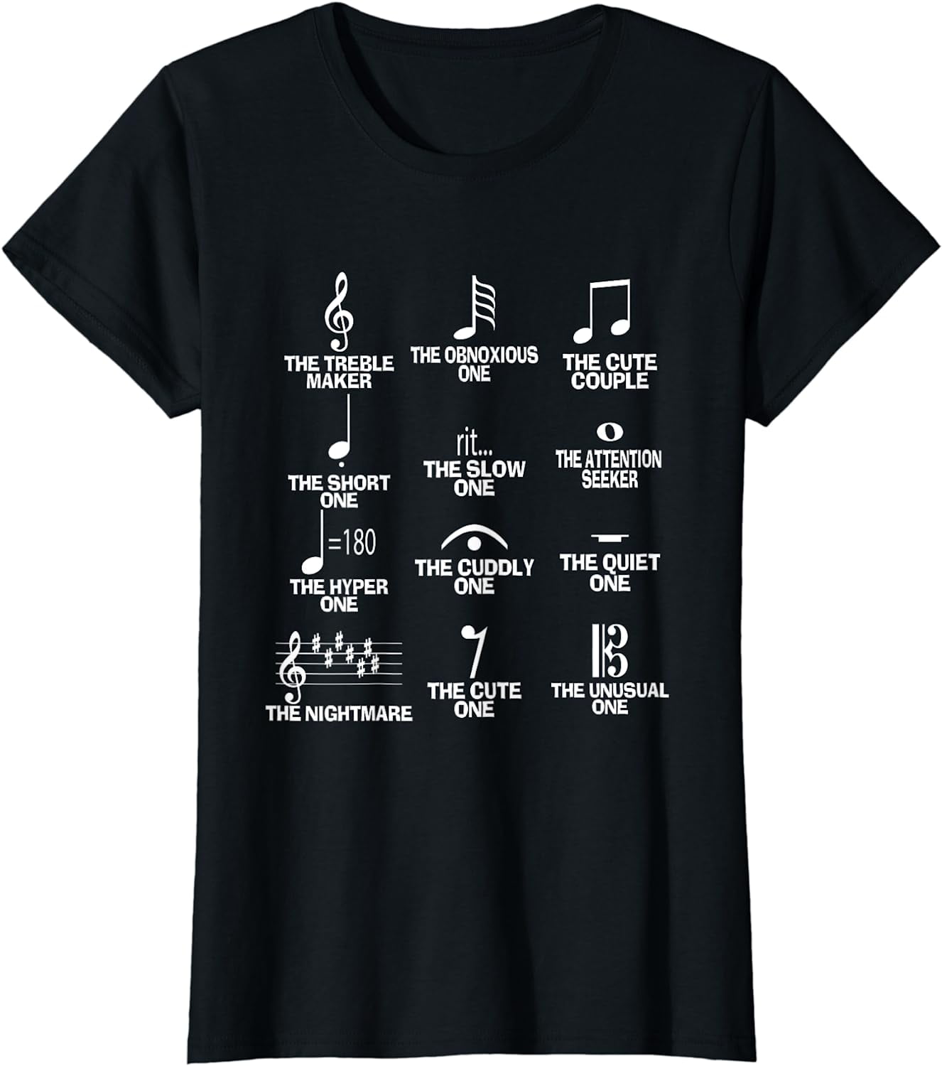 Musical Notes Symbol Definition Humor Funny Christmas Gift Short Sleeve ...