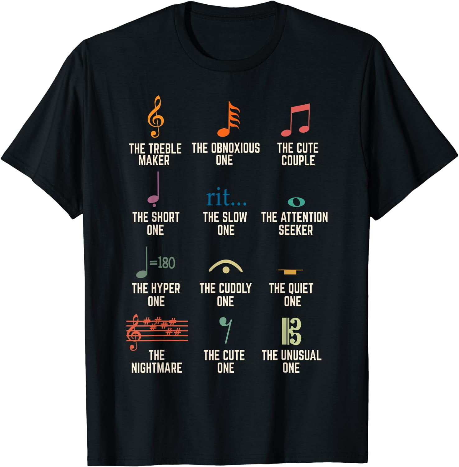 Musical Notes Symbol Definition - Humor Musician T-Shirt - Walmart.com
