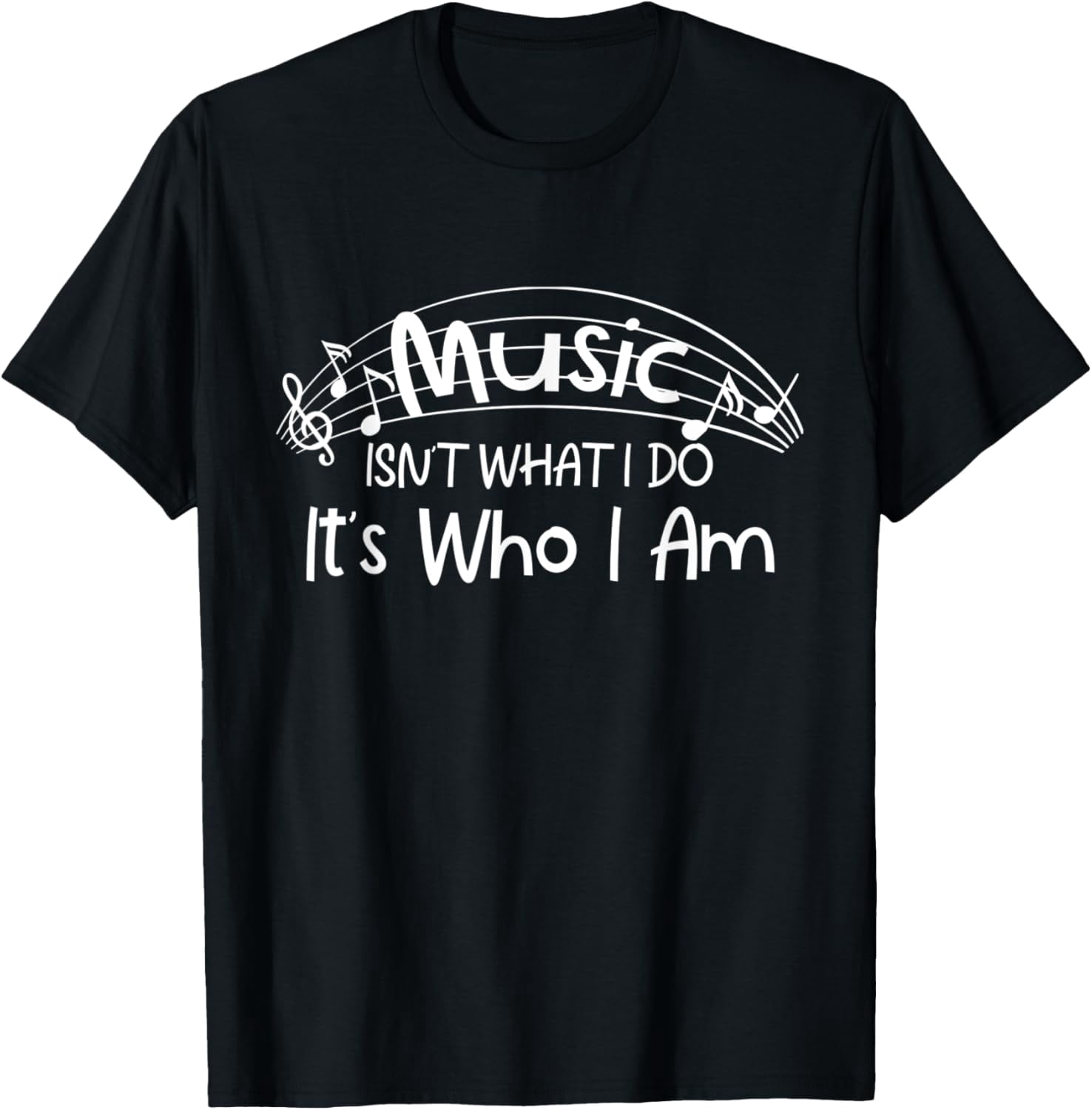 Musical Notes Symbol Funny Gifts for Musicians Treble Bass T-Shirt ...