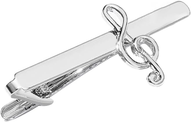 Musical Notes Tie Clip for Mens Unique Elegant Necktie Bars Clasps ...