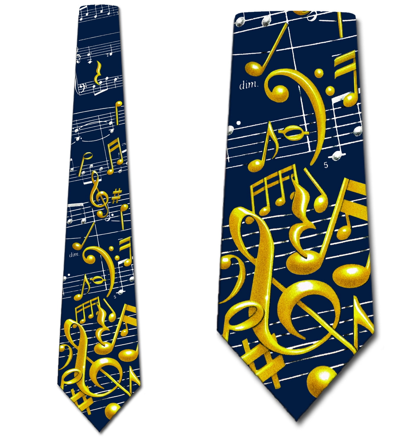 Musical Notes Ties Mens Music Staff Necktie Music Tie by Three Rooker ...