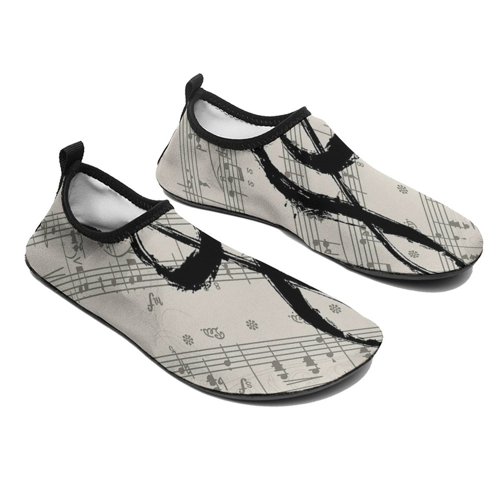 Musical Notes Water Shoes Beach Slip-on Shoes for Men Women Swim Pool ...