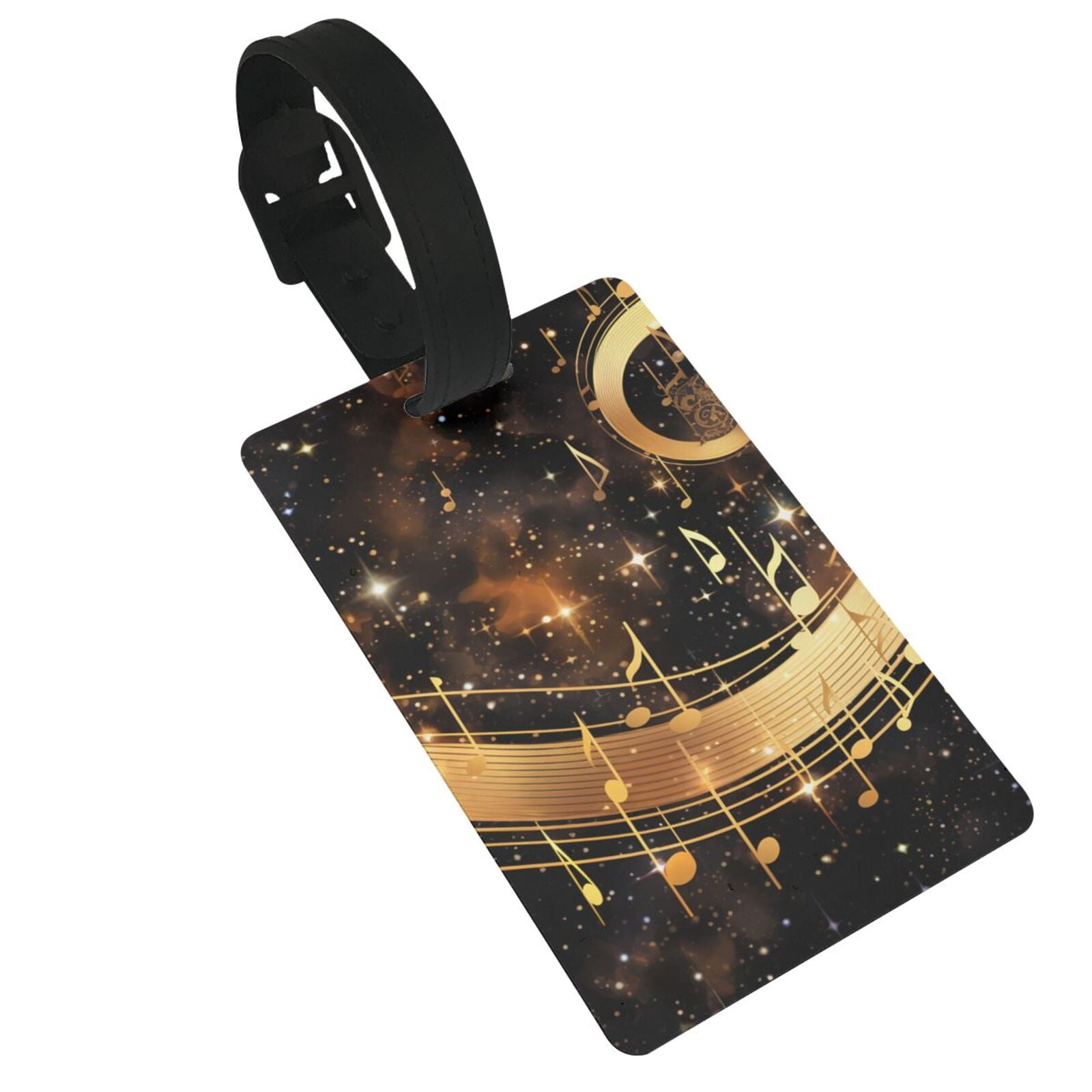 Musical Notes With PianoGolden Luggage Tags Suitcases ID Baggage ...