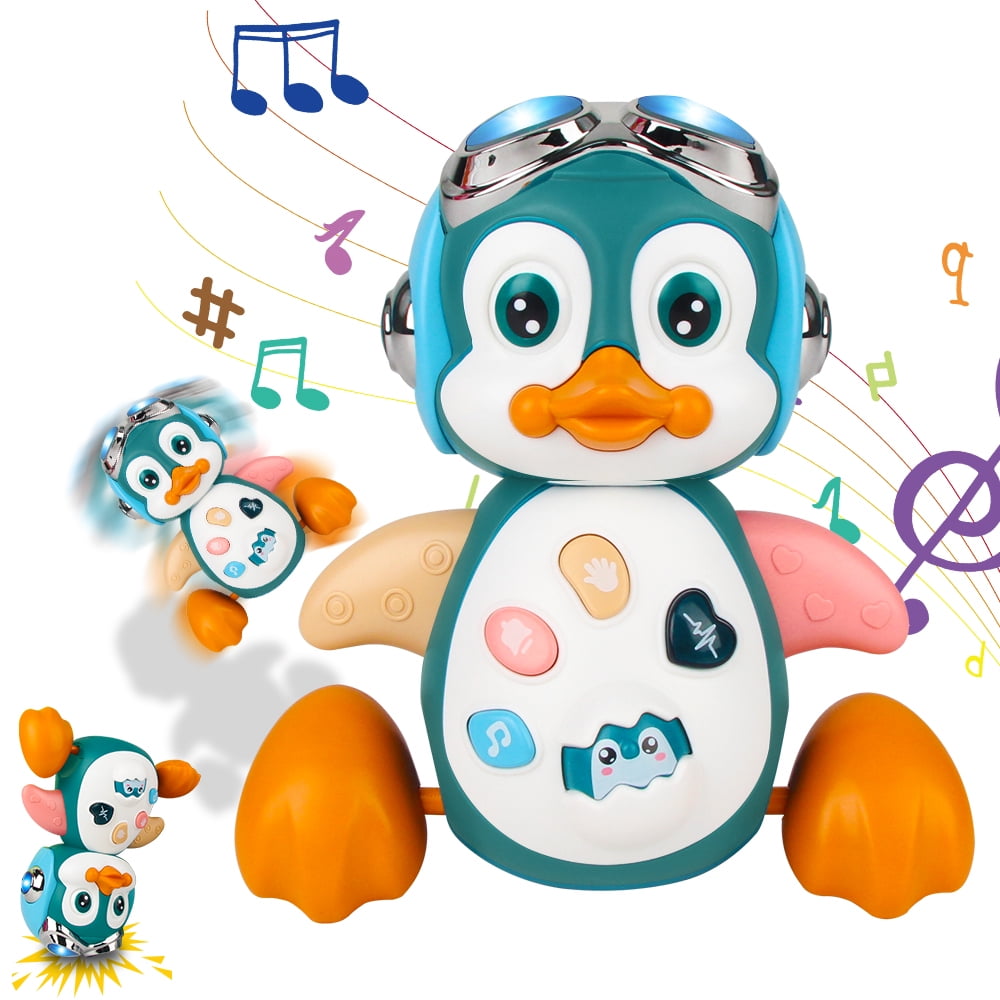 Musical Penguin Infant Moving Walking Dancing Toys with Light Baby ...