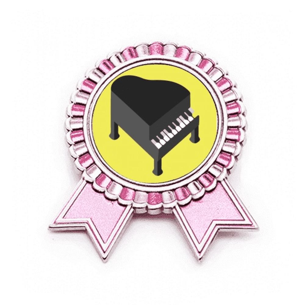 Musical Piano Pluck Badge Brooch Pin Pink Winner Award Medal - Walmart.com
