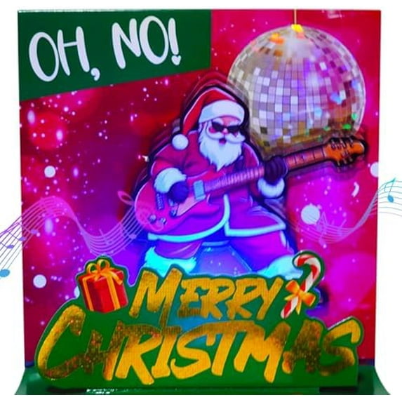 Musical Pop Up 3D Merry Christmas Card with Envelope$$Office - Walmart.com