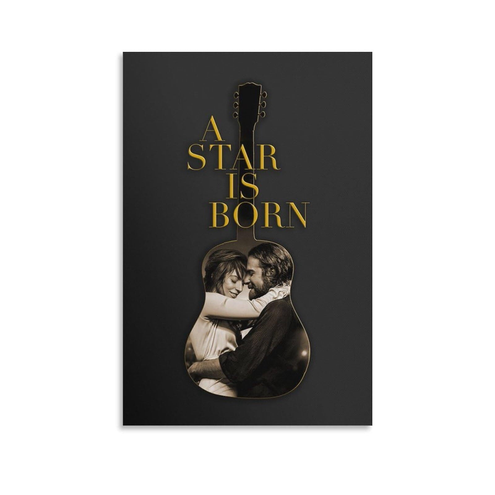 Musical Romantic Drama A Star Is Born Movie Poster (3) Canvas Wall Art ...